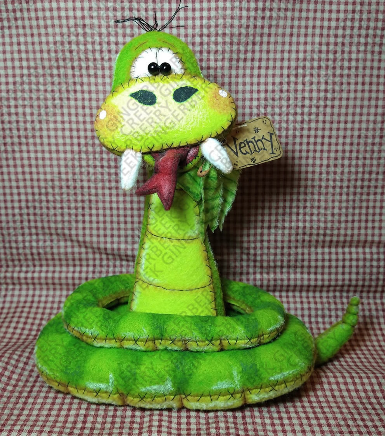 Don't Throw a Hissy Pattern #343 - Primitive Doll Pattern - Snake ...