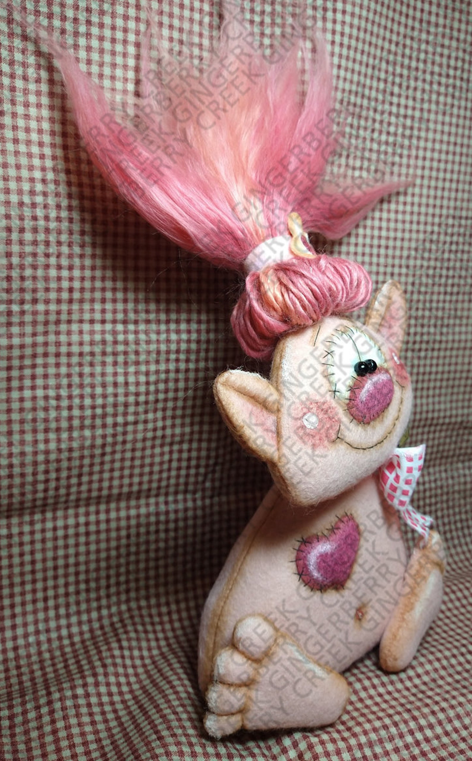 Trolling Along Pattern 334 Primitive Doll Pattern Troll | Etsy