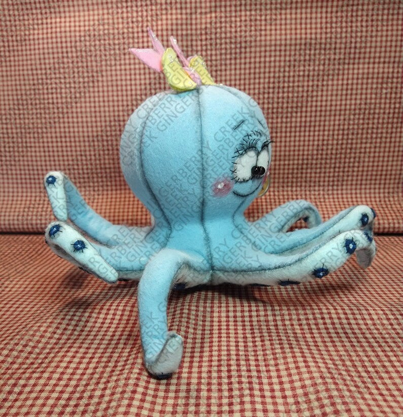 I've Got an Inkling Octopus Pattern #356 - Primitive Doll Pattern ...