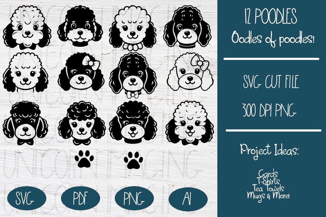 Poodles Bundle SVG Cut File - Etsy