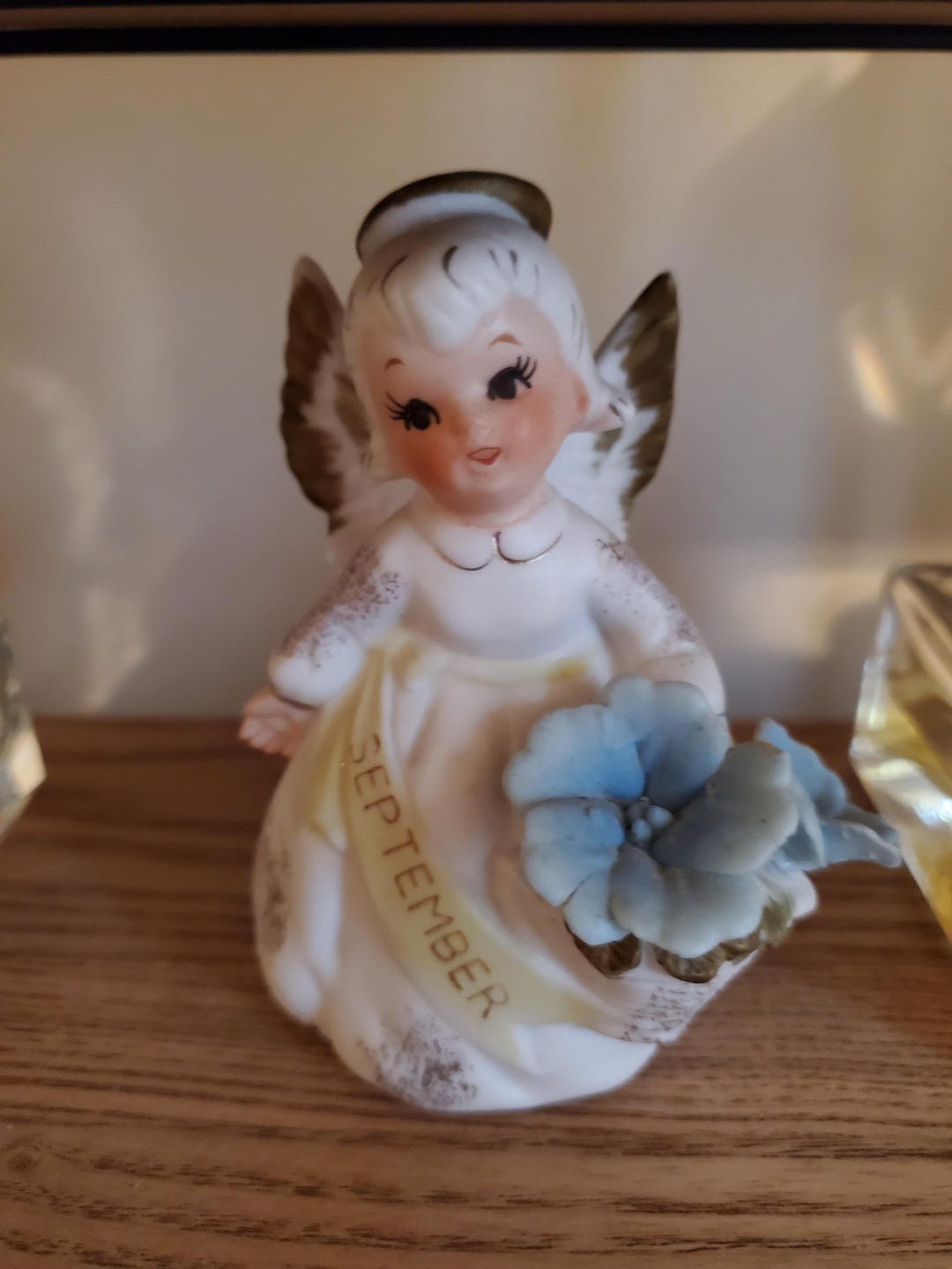 Vintage Lefton Birthday Angel of the Month, September Figurine - Etsy