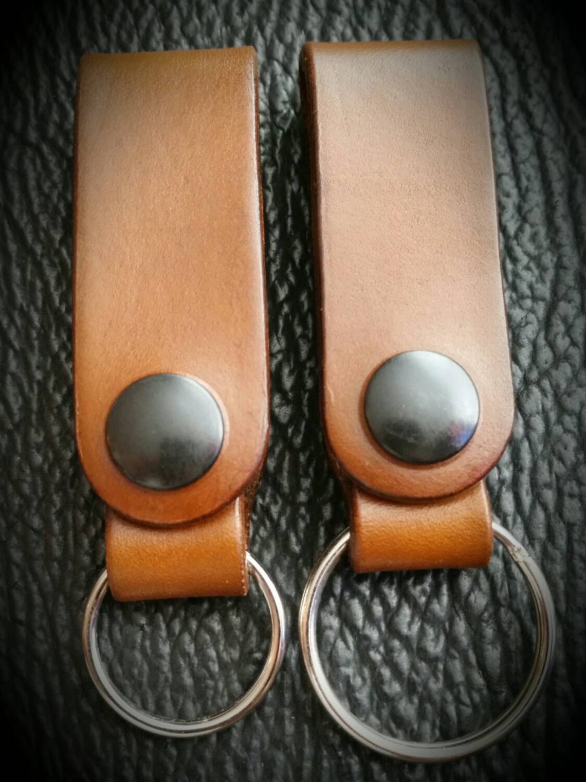 STANDARD Leather Key Ring or Wallet Chain Belt Loop - Etsy