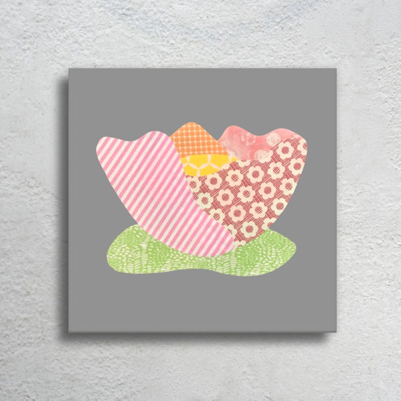 Fabric SVG File, Flower SVG, Raw Edge Applique Design, Cricut ...