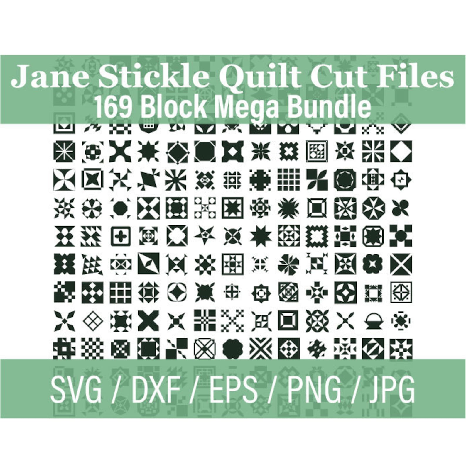 SVG Bundle, Dear Jane Quilt, Geometric SVG, Applique Pattern, Wall ...