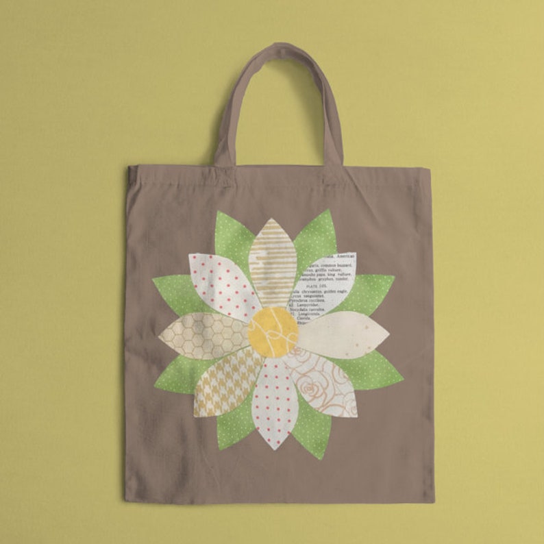 Fabric SVG File, Flower SVG, Raw Edge Applique Design, Cricut ...