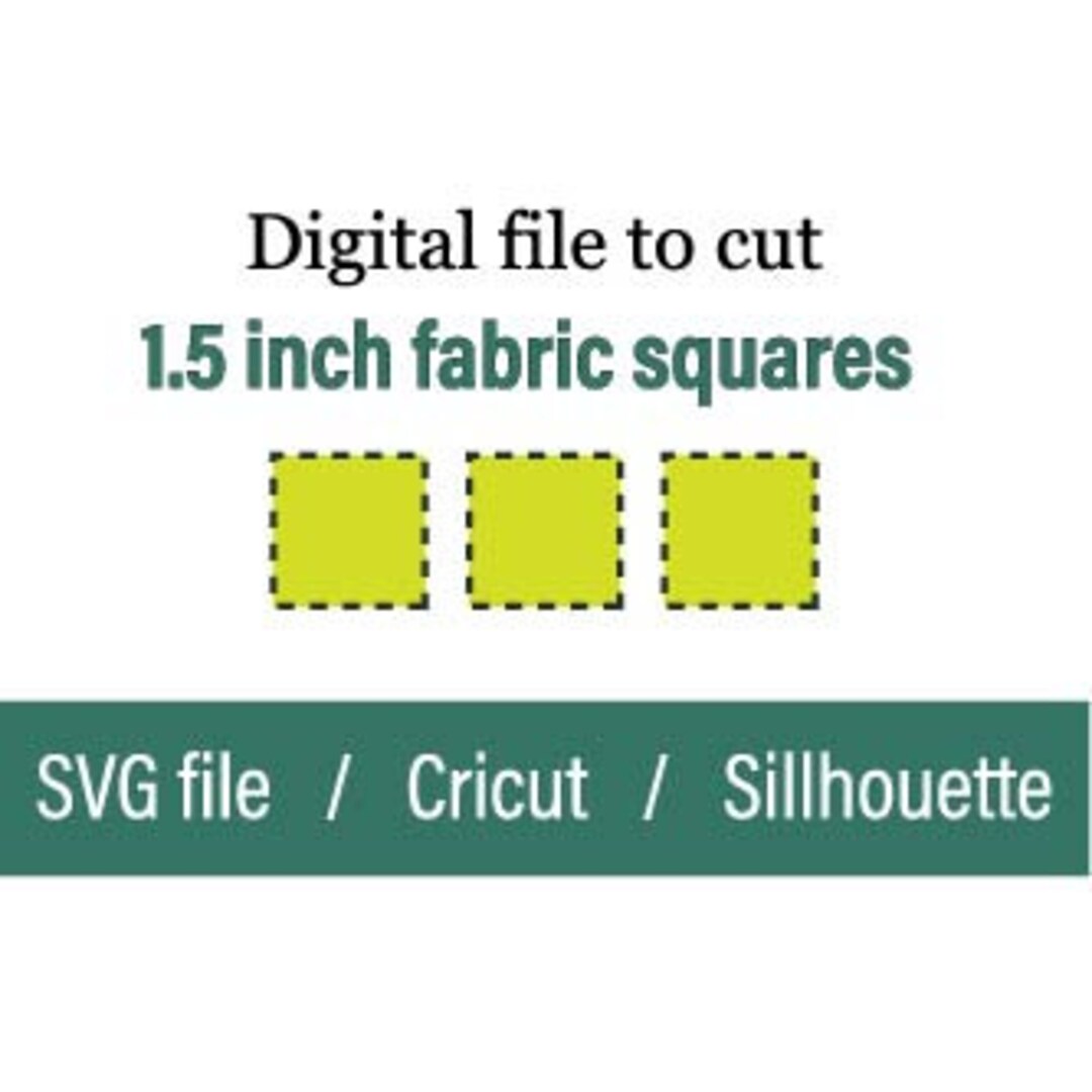 1.5 Inch Squares, Quilt Squares, Cricut, Sillhouette, SVG, Square ...