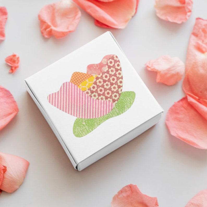 Fabric SVG File, Flower SVG, Raw Edge Applique Design, Cricut ...