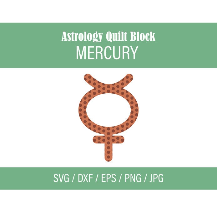Astrology SVG, Mercury SVG, Fabric SVG, Quilt Svg, Svg, Quilt Pattern ...