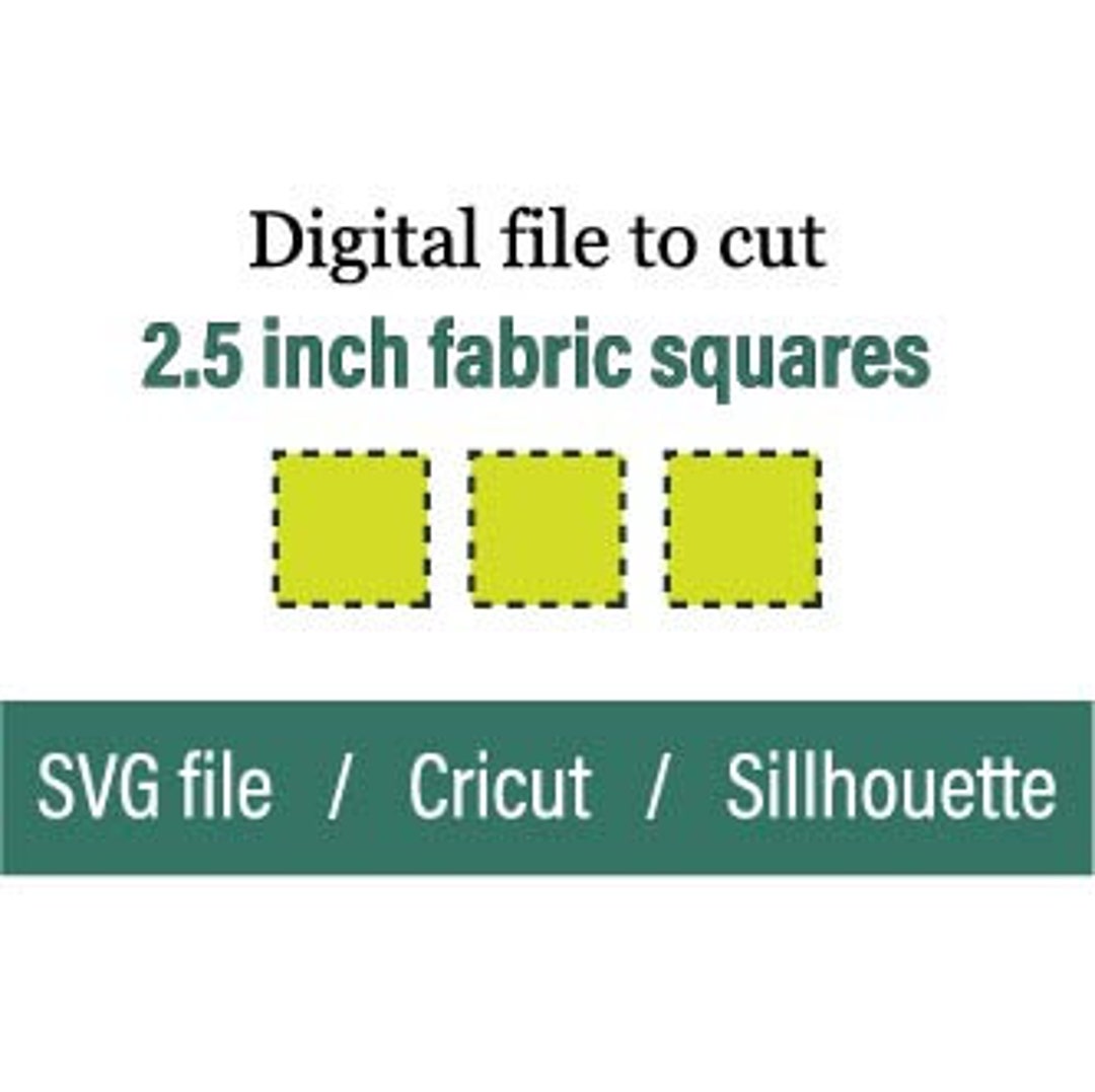 2.5 Inch Squares, Quilt Squares, Cricut, Sillhouette, SVG, Square ...