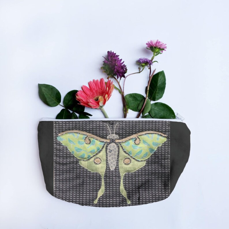 Luna Moth Quilt Pattern, Moth Quilt Pattern, Moth SVG File, Raw Edge ...