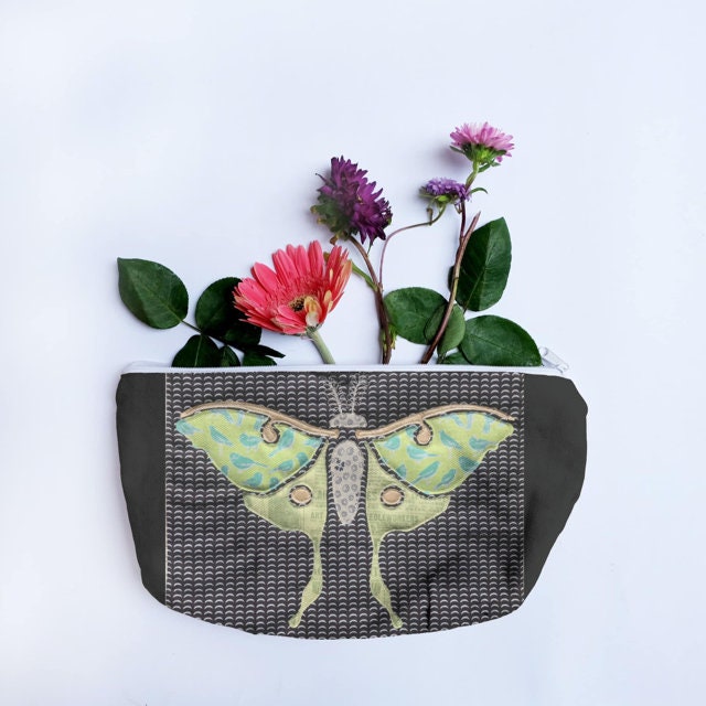 Luna Moth Quilt Pattern, Moth Quilt Pattern, Moth SVG File, Raw Edge ...