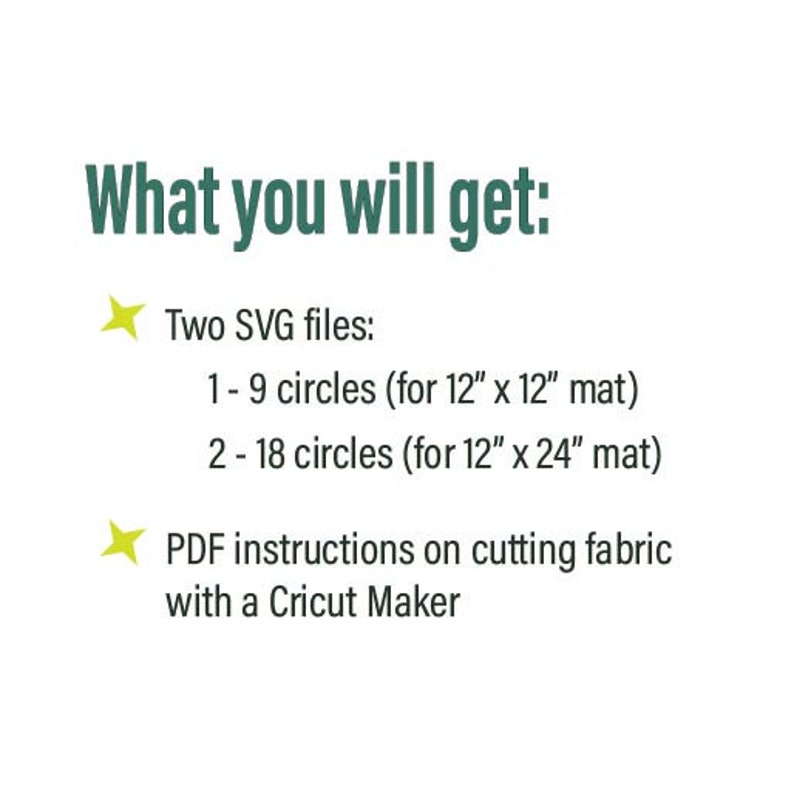 Circle SVG Circle Cut File Quilt SVG Fabric Circle Cricut - Etsy