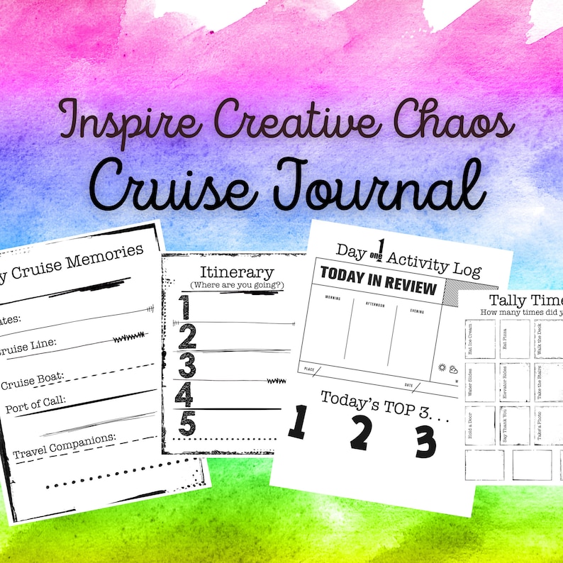DIGITAL Cruise Vacation Journal - Etsy
