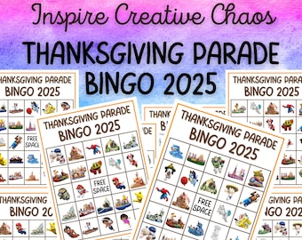 2025 Macy's Thanksgiving Day Parade Bingo - 50 Cards - Etsy