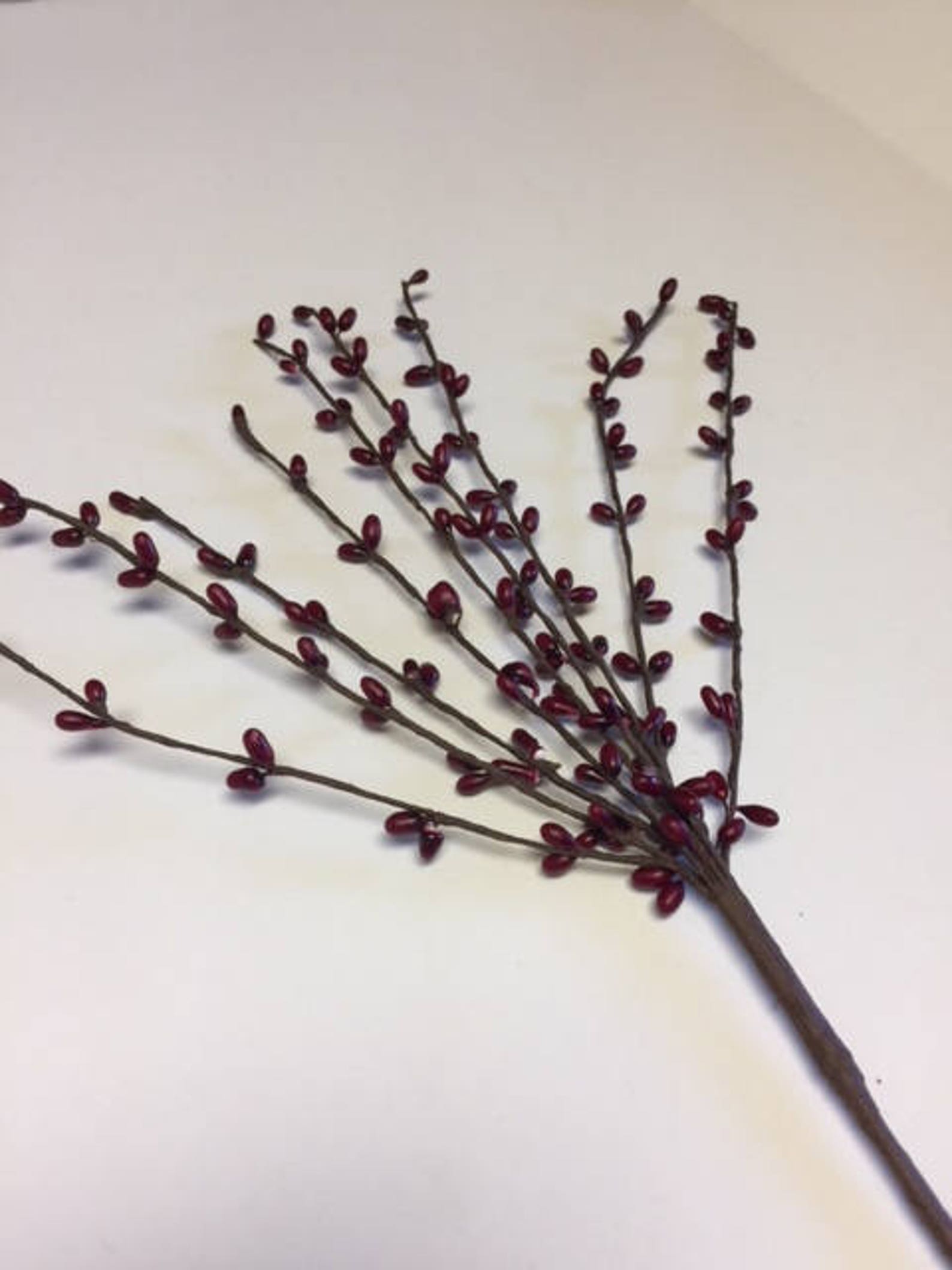 Berry Picks | Burgundy Pip Berry 12 Inch Pick | Country Berry Stems ...