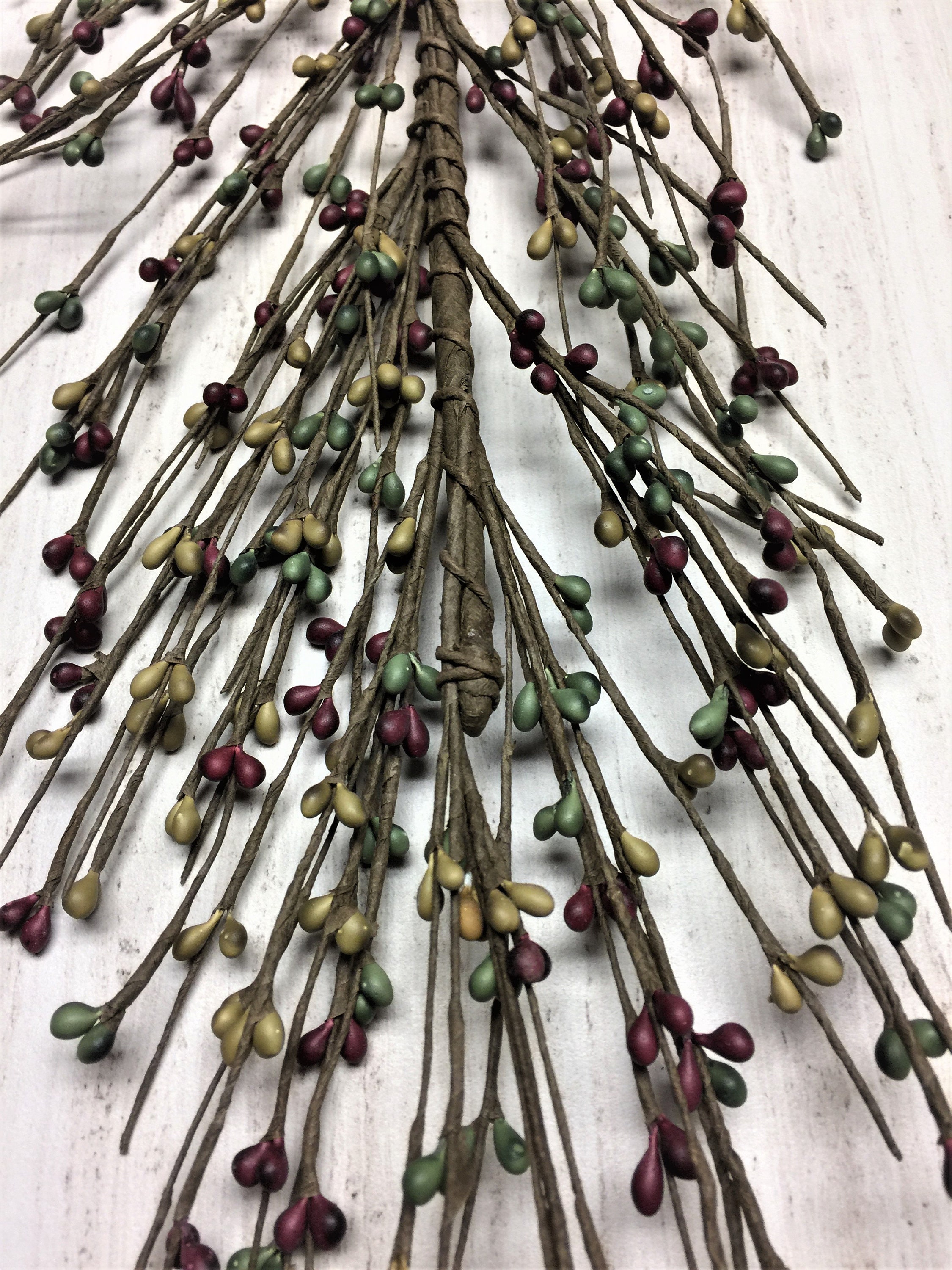 Berry Garland Brick Sage and Mustard Pip Berry Garland - Etsy Israel