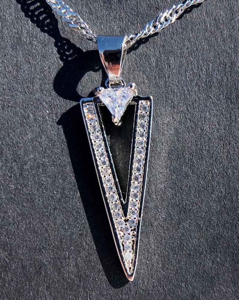 Triangle Rhinestone Dangle Plugs Gauges With Coordinating - Etsy