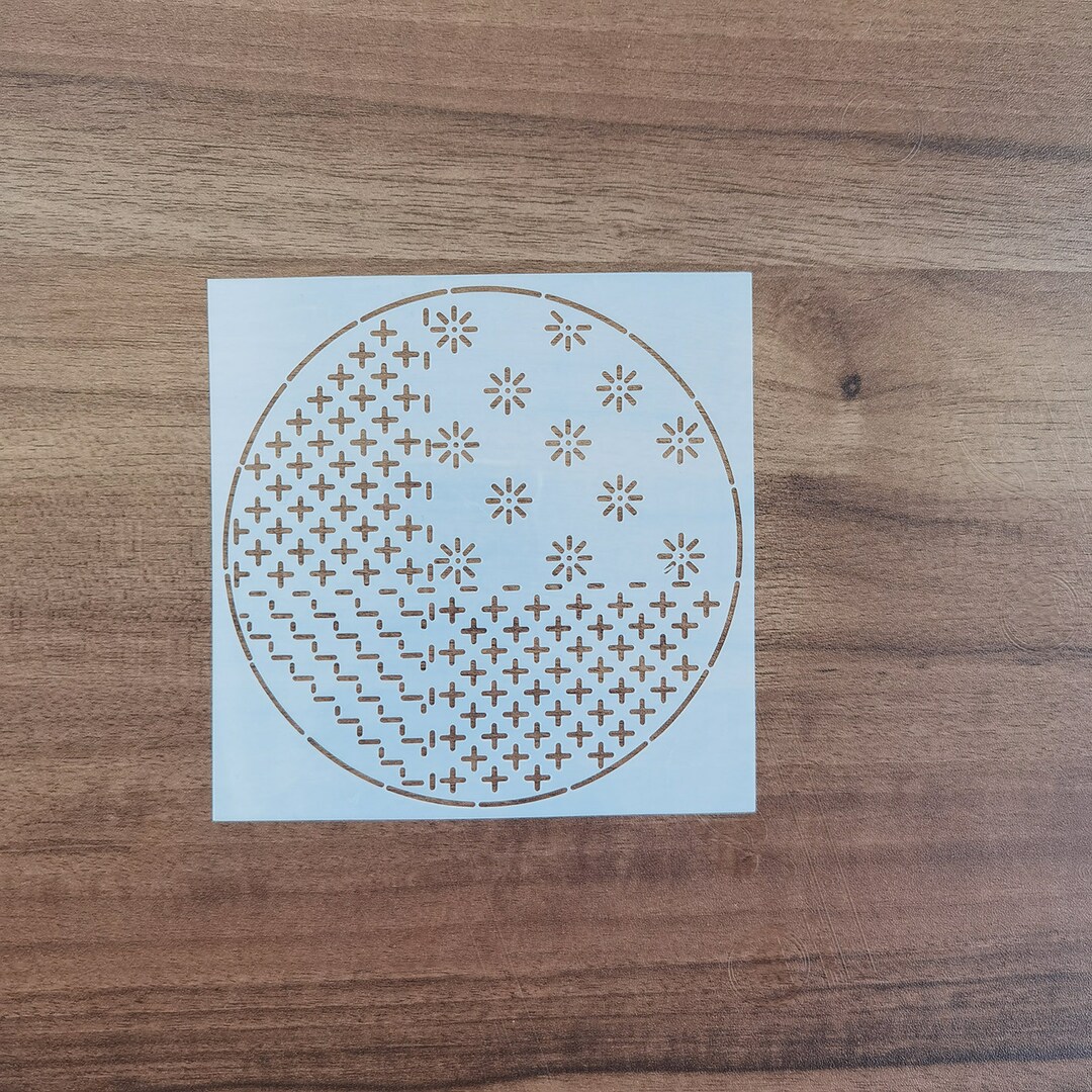 Sashiko Stencil -sashiko Embroidery Pattern -quilting Stencil，japanese ...