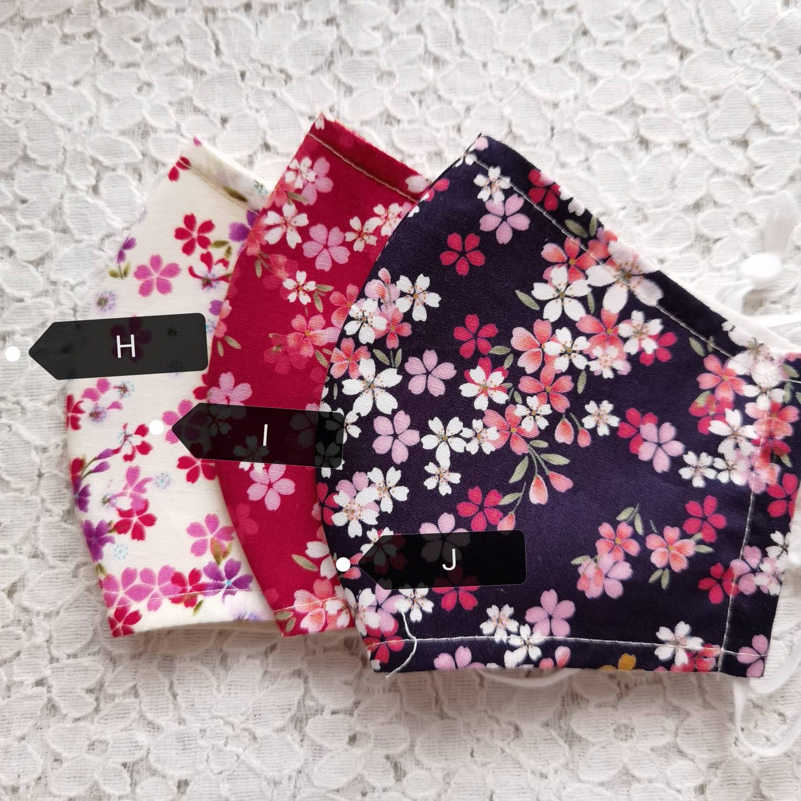 Sakura máscara de algodón de flores máscara de cara | Etsy