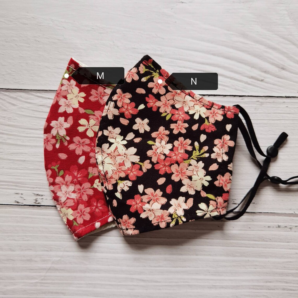 Sakura máscara de algodón de flores máscara de cara | Etsy