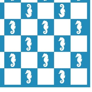 Seahorse Chess & Checker Game Board Vinyl Sticker Decal (b) - Etsy