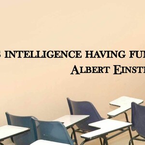 Albert Einstein Creativity Teacher Classroom Quote Vinyl Sticker Decal ...