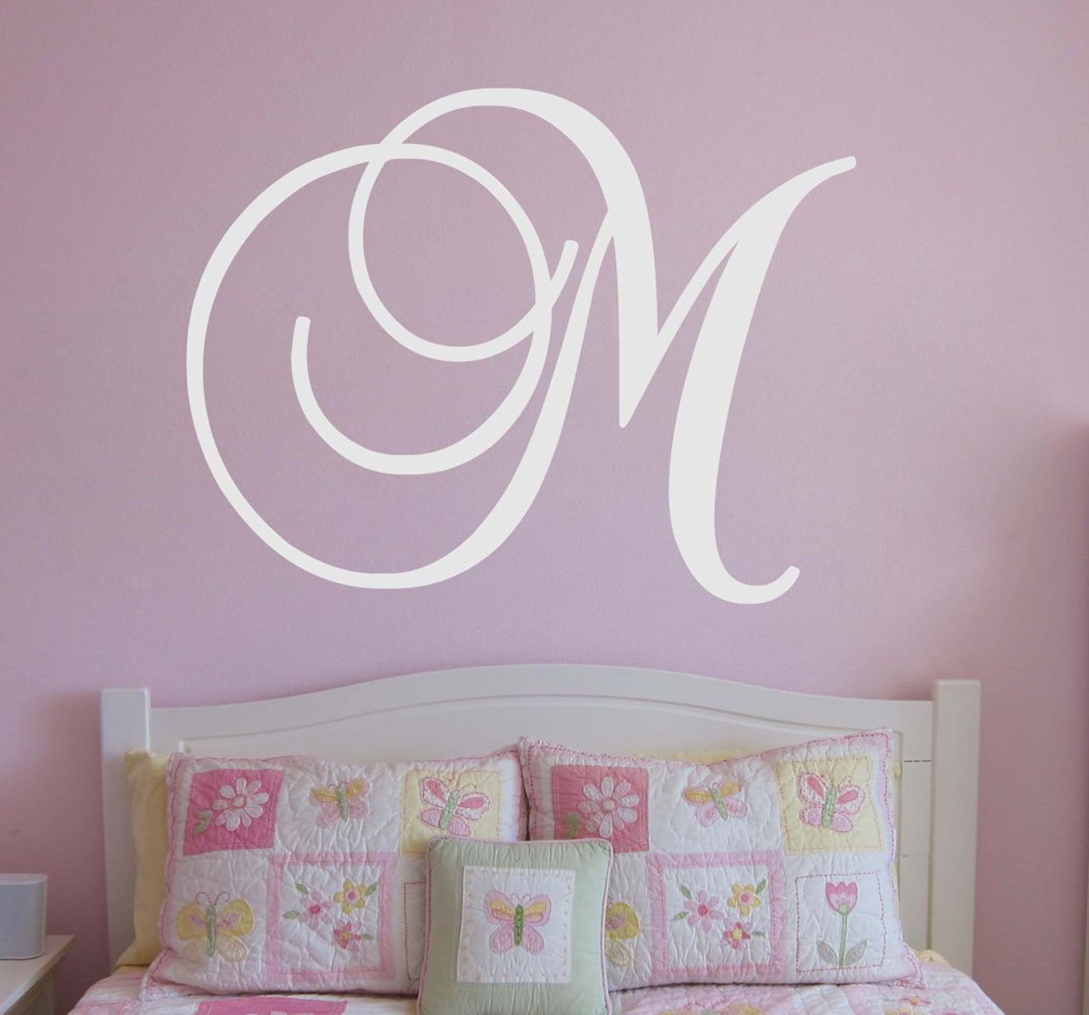 Script Wedding Letter Initial Vinyl Sticker Decal i - Etsy