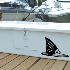 Redfish Tail Fishing Boat Vinyl Sticker Decal 8"h X 11.75"w - Etsy