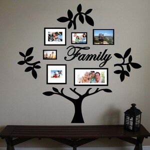 Family Tree Vinyl Wall Sticker Decal (D) - Etsy