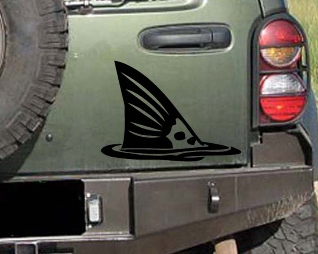 Redfish Tail Fishing Boat Vinyl Sticker Decal 8"h X 11.75"w - Etsy