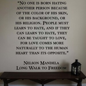 Nelson Mandela Inspirational Classroom Educational Quote Vinyl Wall ...