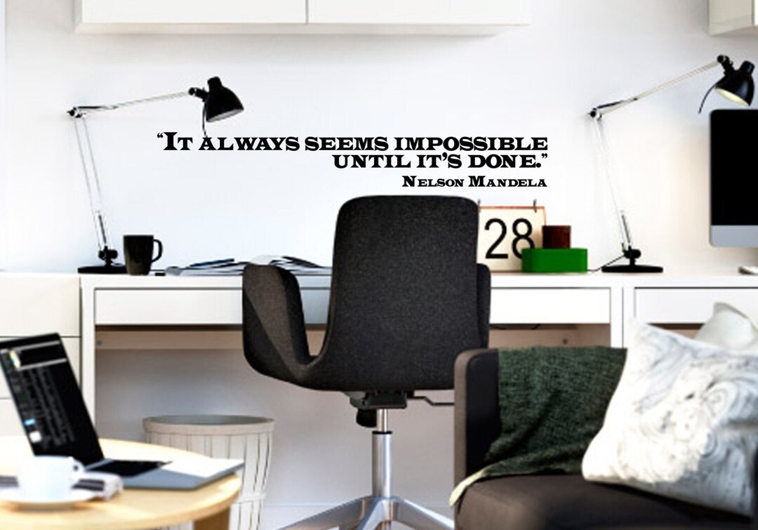 Nelson Mandela Inspirational Classroom Educational Quote Vinyl Wall ...