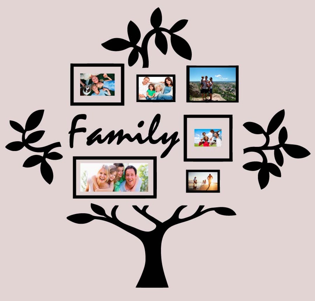 Family Tree Vinyl Wall Sticker Decal (B) - Etsy