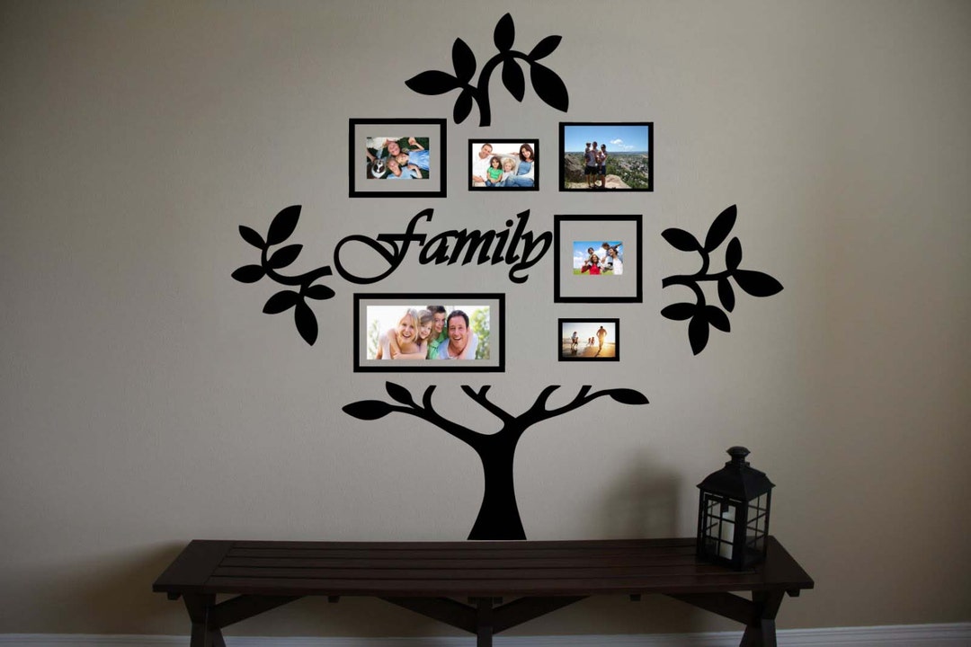 Family Tree Vinyl Wall Sticker Decal (A) - Etsy