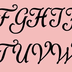 Letter Personalized Initial Monogram Vinyl Wall Sticker Decals 3"h X 3 ...