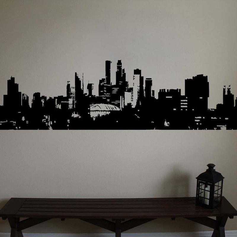 Skyline Wall Sticker - Etsy