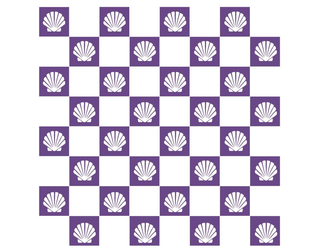 Seashell Beach Chess & Checker Game Board Vinyl Sticker Decal | Etsy
