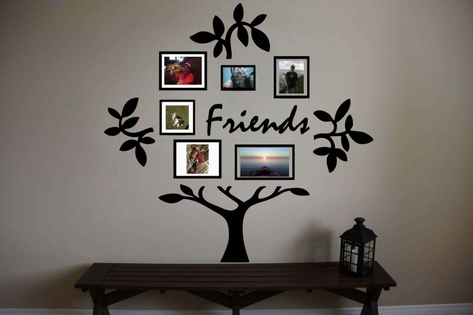Friends Family Tree Vinyl Wall Sticker Decal (B) - Etsy