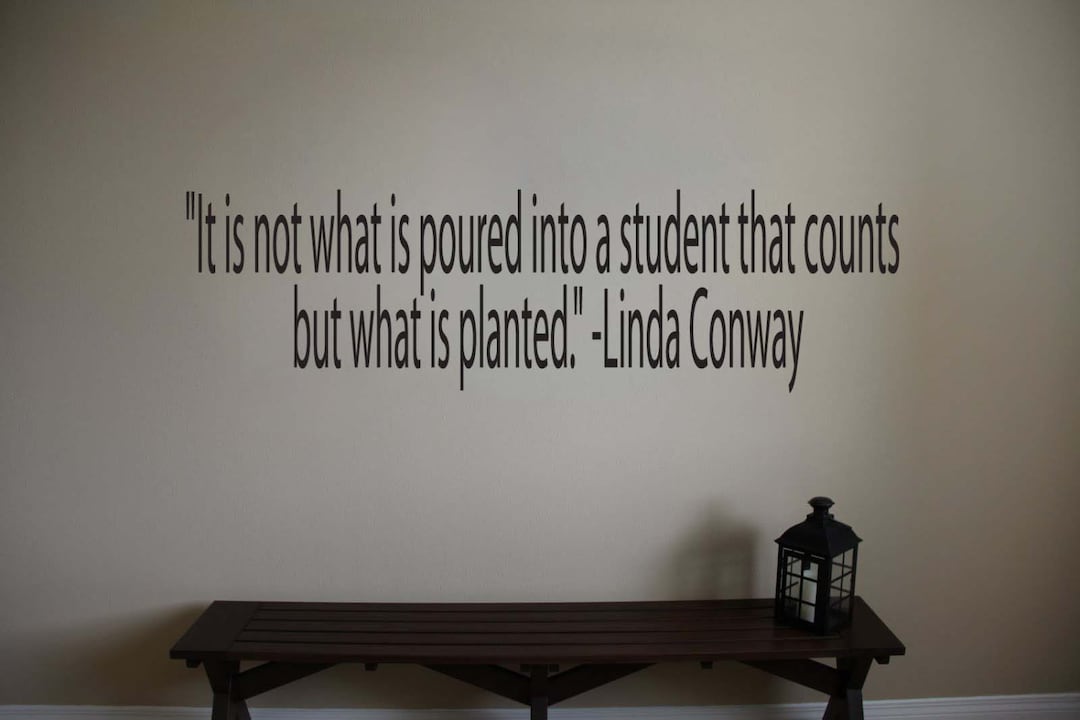 Inspirational Teacher Classroom School Wall Quote Sticker Decal 5.5"h X ...