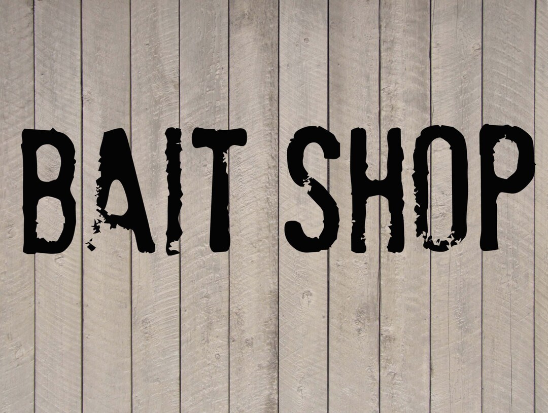 Bait Shop Beach Fishing Wall Quote Vinyl Sticker Decal 5"h X 22"w - Etsy