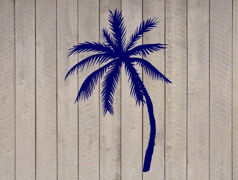 Tall Palm Tree Vinyl Wall Sticker Vinyl Decal - Etsy