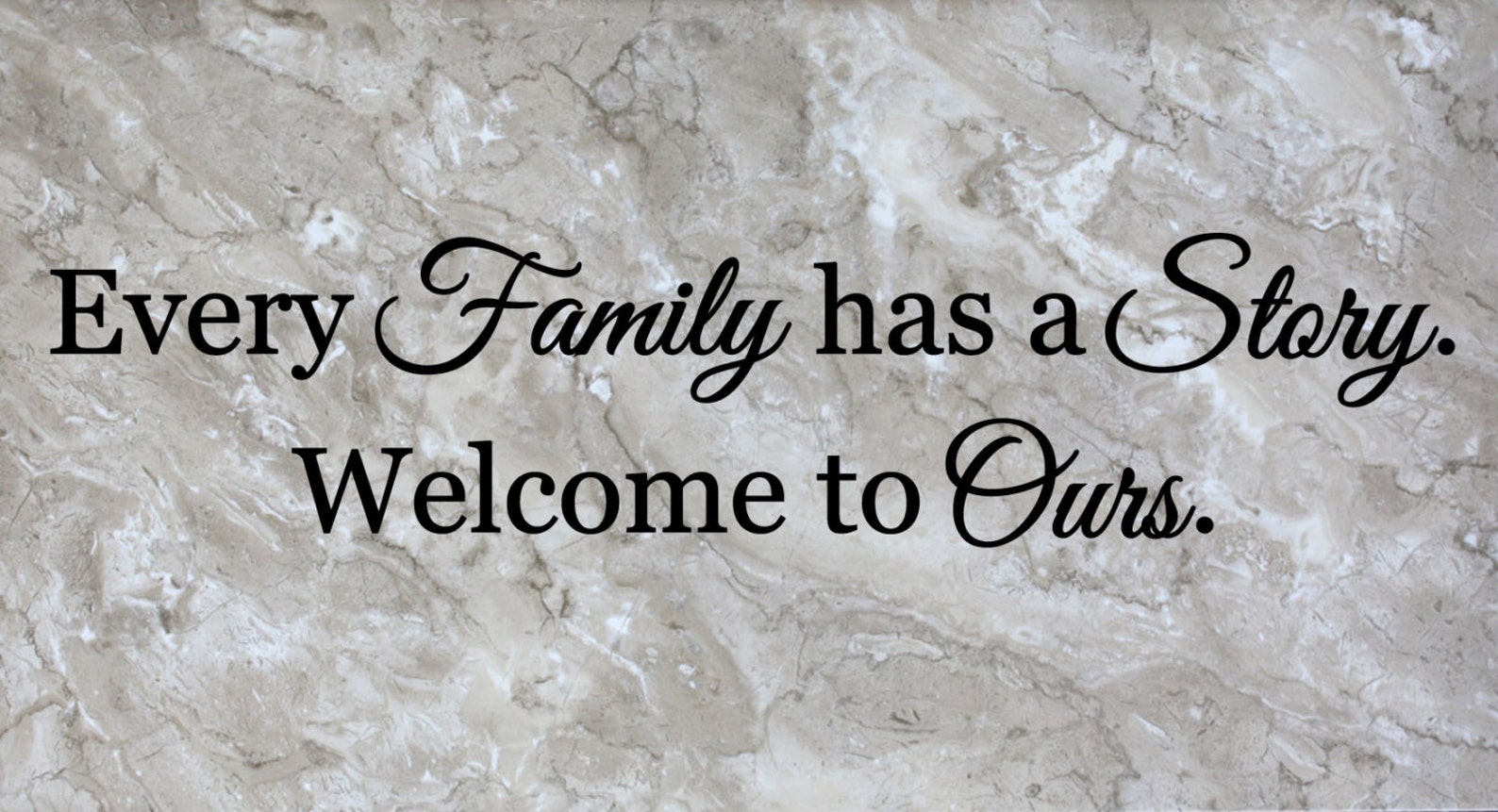 Every Family Has a Story Vinyl Wall Quote Sticker Decal - Etsy
