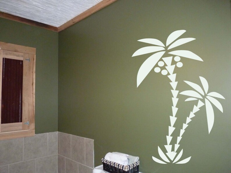 Palm Tree Vinyl Wall Decal Sticker 72h X 45w - Etsy