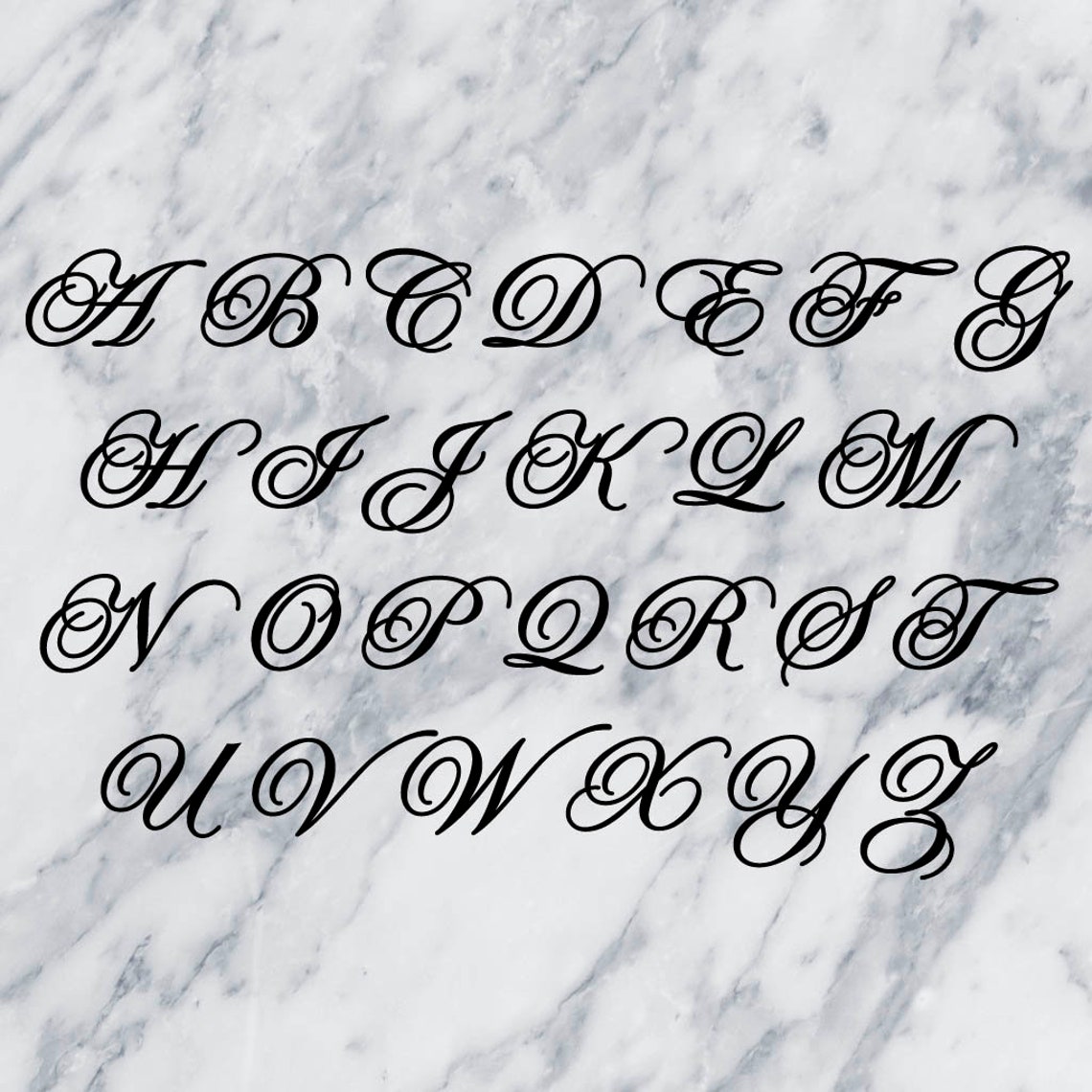 Script Wedding Letter Initial Vinyl Sticker Decal b | Etsy