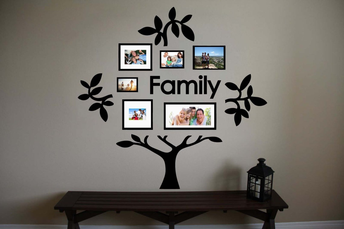 Family Tree Vinyl Wall Sticker Decal C - Etsy