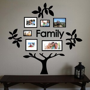 Family Tree Vinyl Wall Sticker Decal (C) - Etsy
