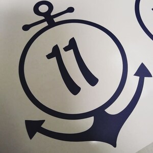 Nautical Ship Anchor Beach Wedding Table Numbers 1-10, 15, 20, or 25 ...