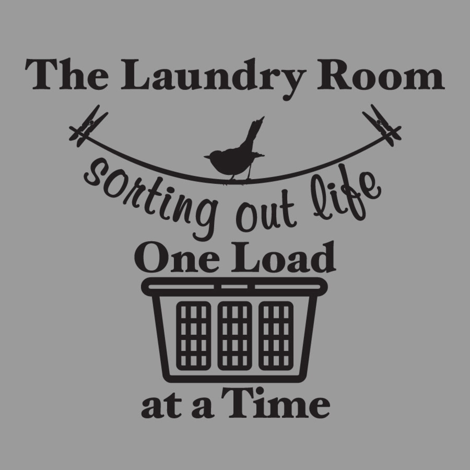 Sorting Out Life Laundry Room Vinyl Wall Quote Sticker Decal - Etsy