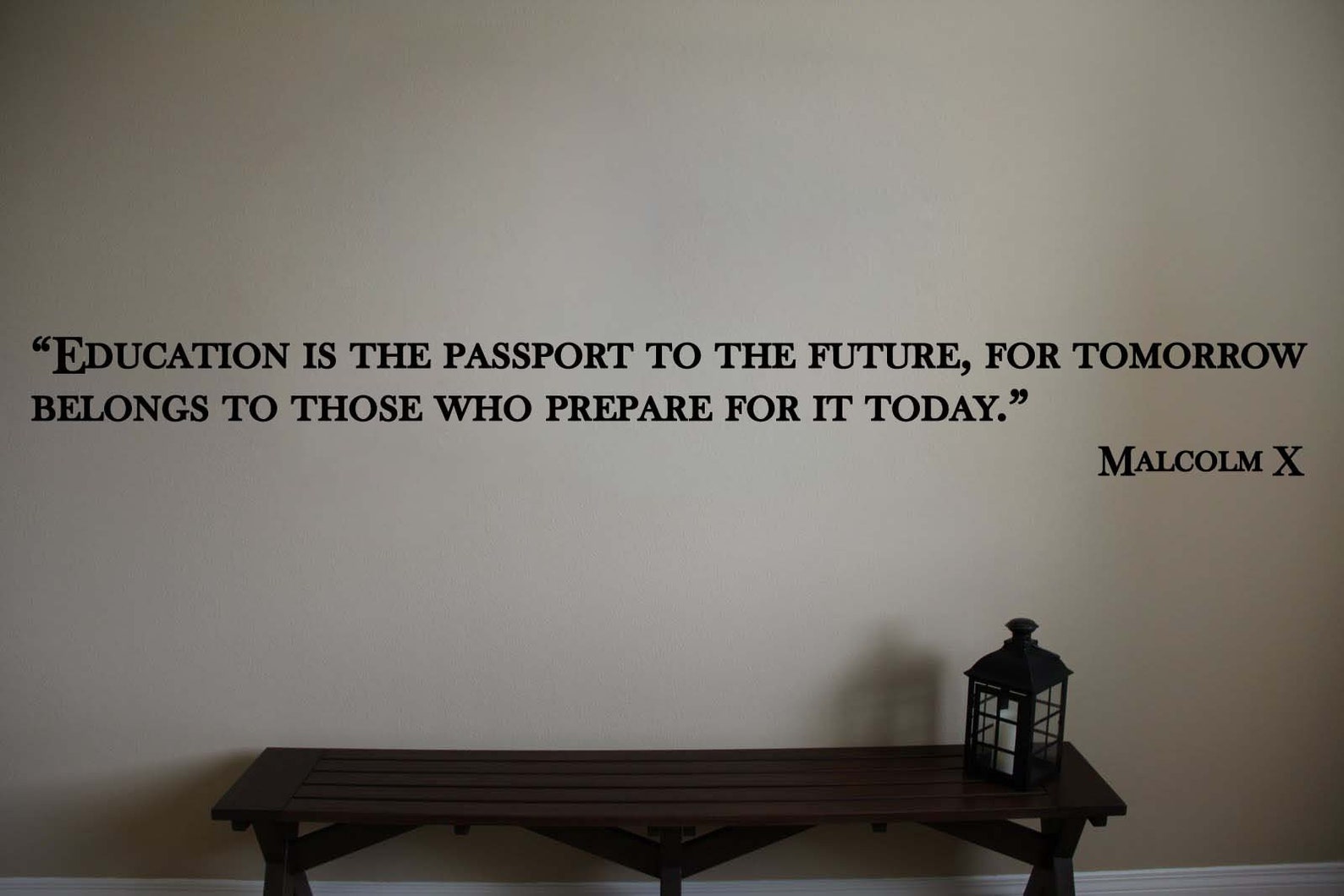 Malcolm X Inspirational Classroom Quote Vinyl Wall Sticker | Etsy