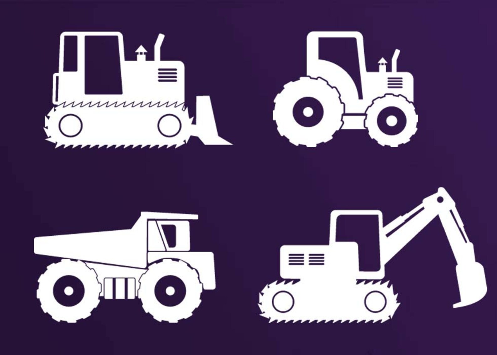 Construction Vehicles Trucks Vinyl Wall Sticker Decals - Etsy